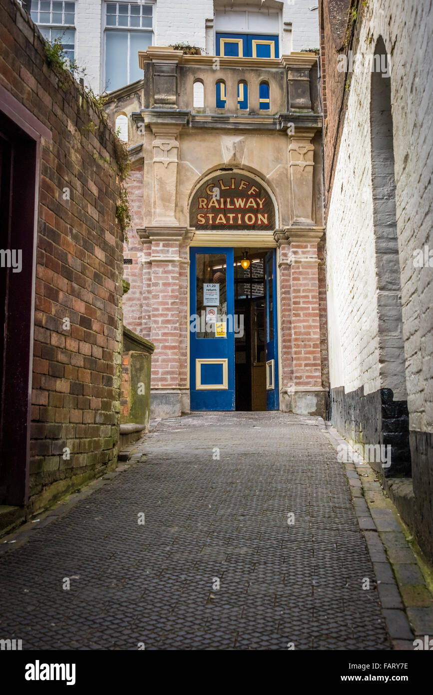 Bridgnorth Cliff Railway Station Shropshire UK Stock Photo - Alamy