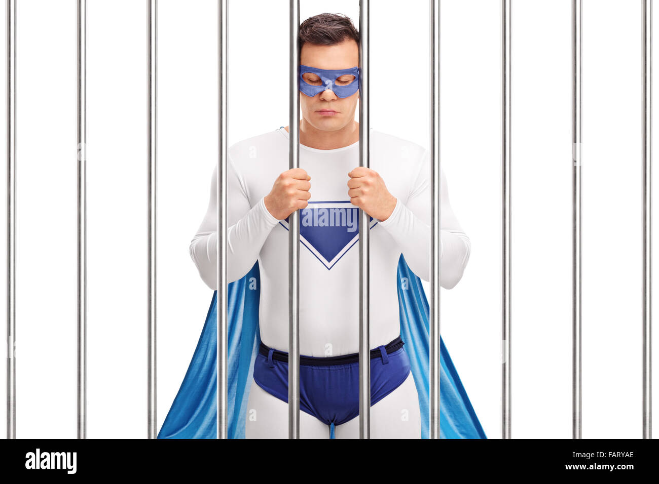 Sad man and prison hi-res stock photography and images - Alamy