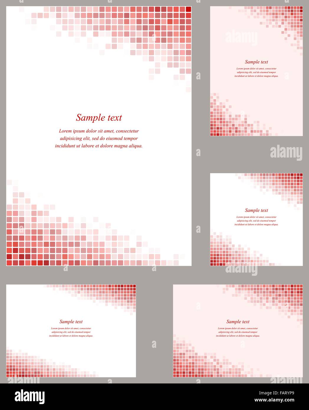 Red page corner design template Stock Vector Image & Art - Alamy