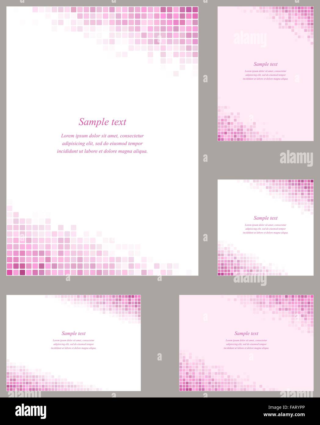 Pink page corner design template Stock Vector Image & Art - Alamy