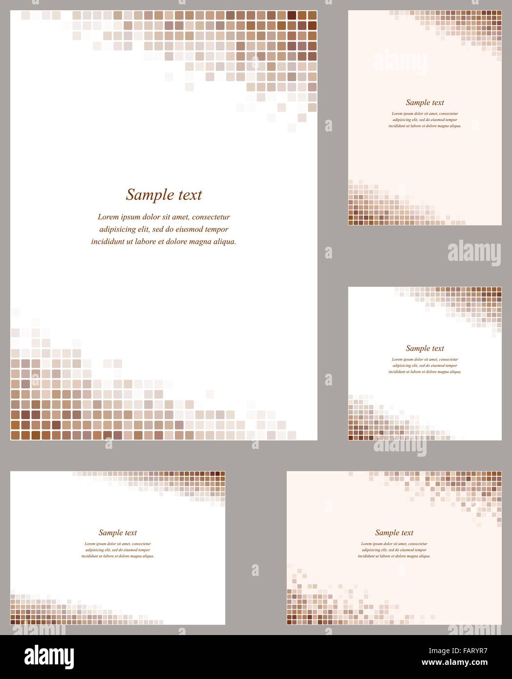 Brown page corner design template Stock Vector Image & Art - Alamy