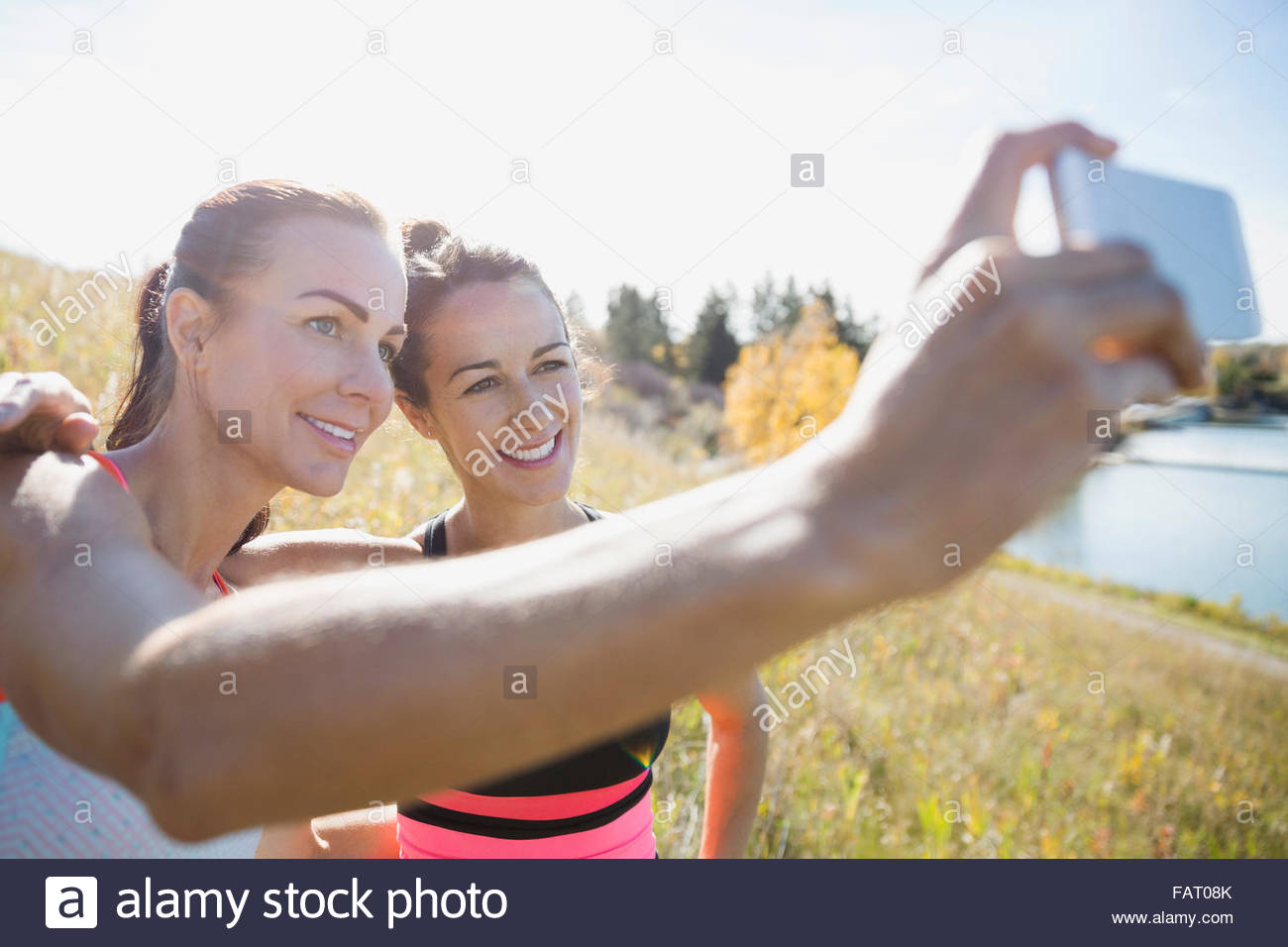 Selfie two runners hi-res stock photography and images - Alamy
