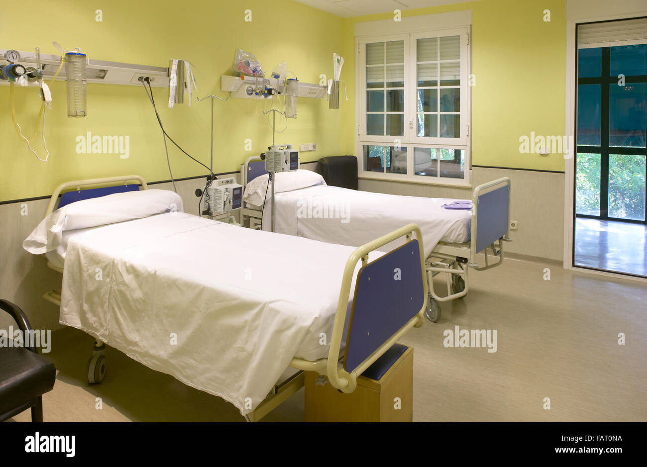 Hospital surgery room medical control and exploration nobody Stock ...