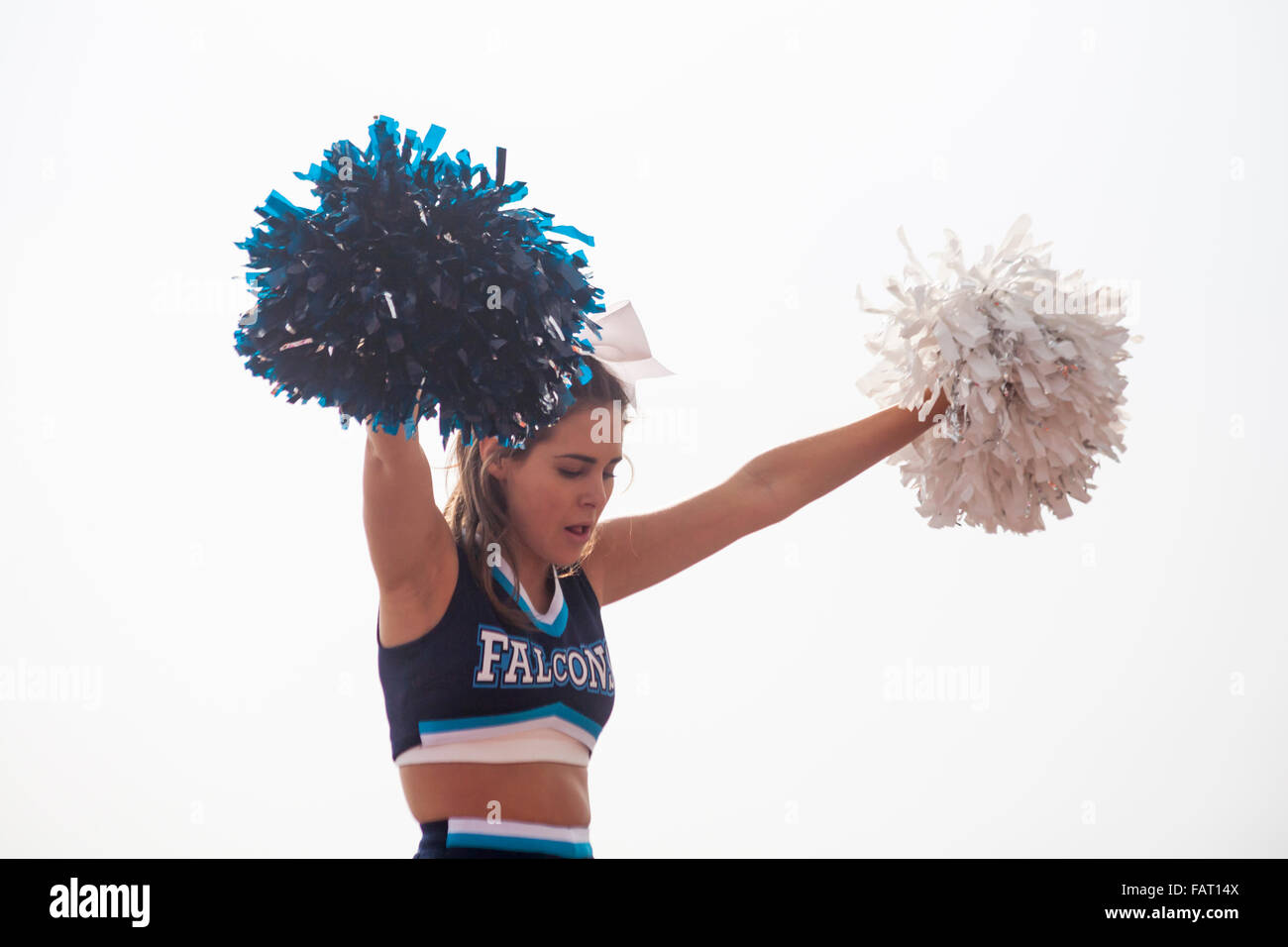 Cheerleaders cheer the racers on at Bournemouth Marathon Festival in ...