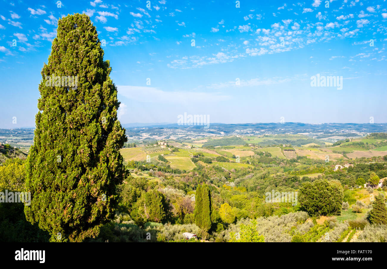 Sunset sky over tuscany hi-res stock photography and images - Alamy