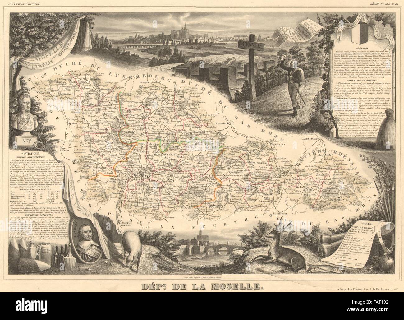 Map of moselle hi-res stock photography and images - Alamy
