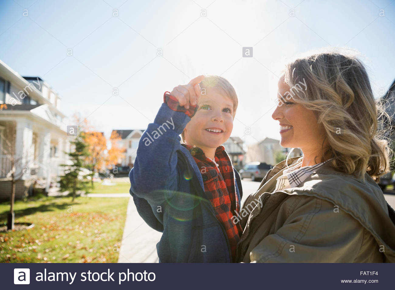 Mother pointing hi-res stock photography and images - Alamy