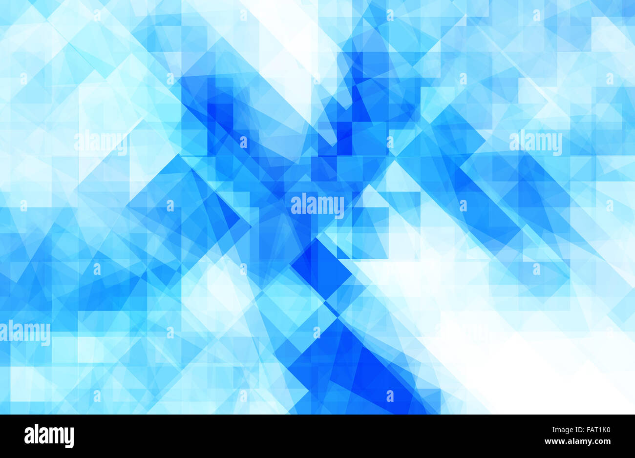 abstract blue background and digital wave with square pattern ...