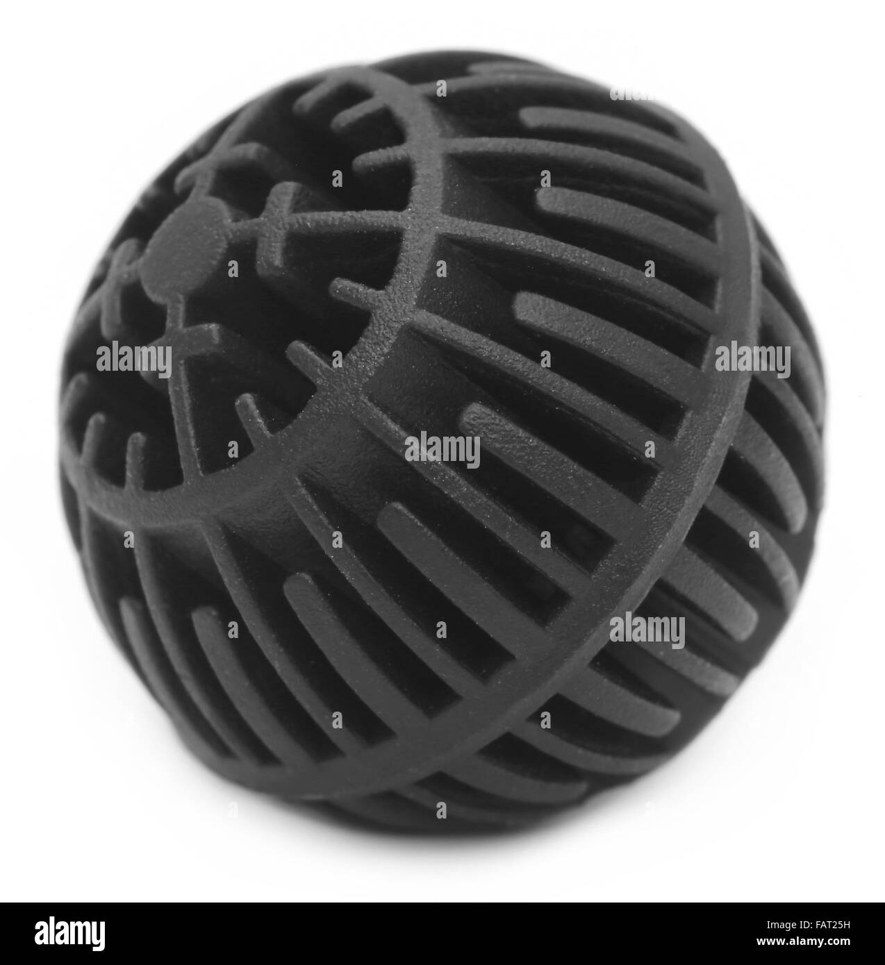 Black coloured bioball over white background Stock Photo - Alamy