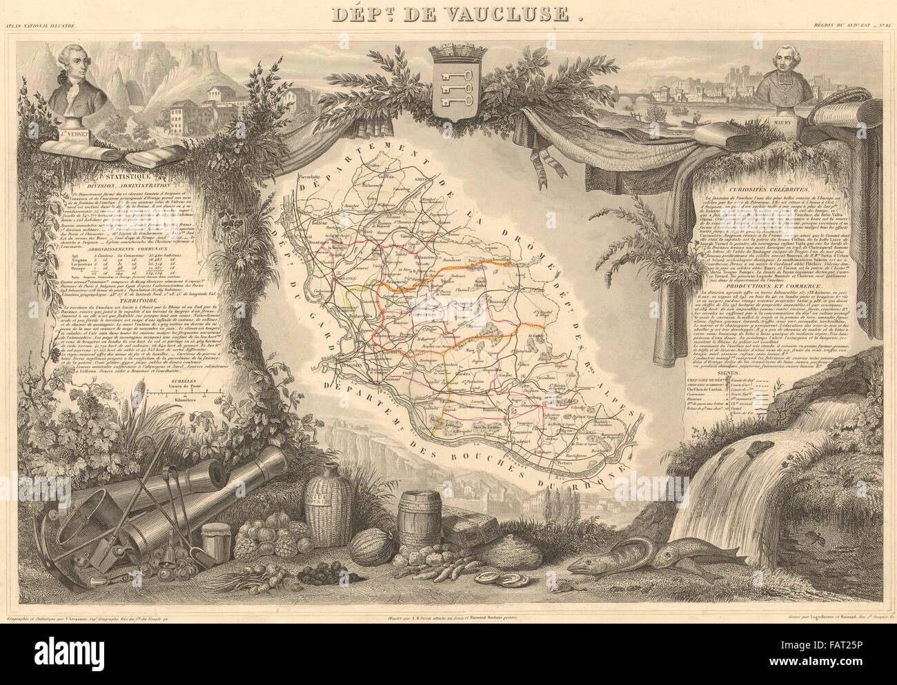 Map of vaucluse hi-res stock photography and images - Alamy