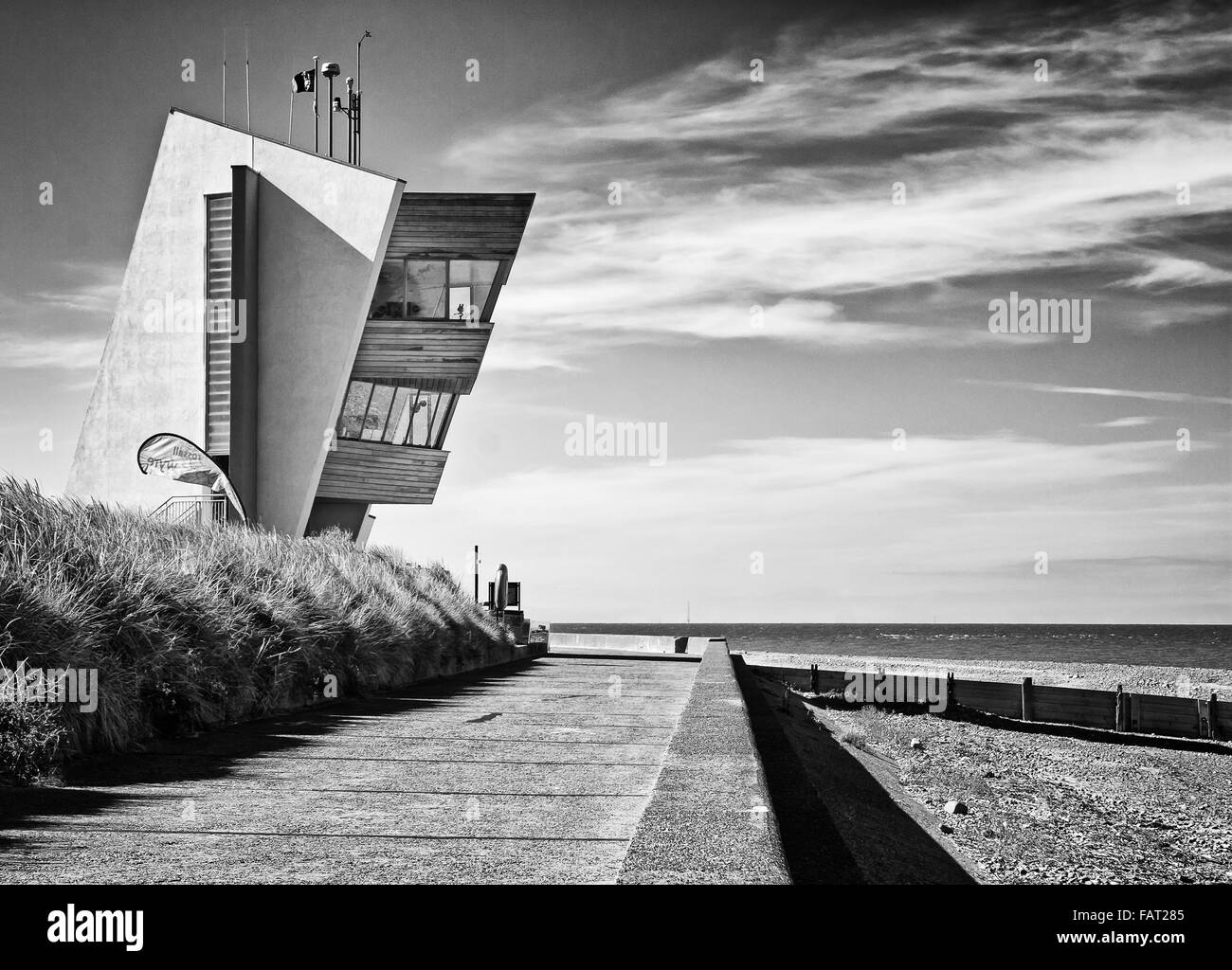 Rossall watchtower Black and White Stock Photos & Images - Alamy
