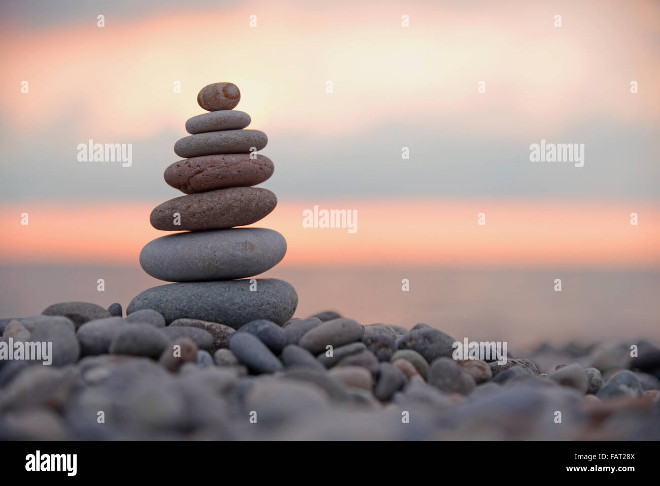 Evening at the sea Stock Photo - Alamy