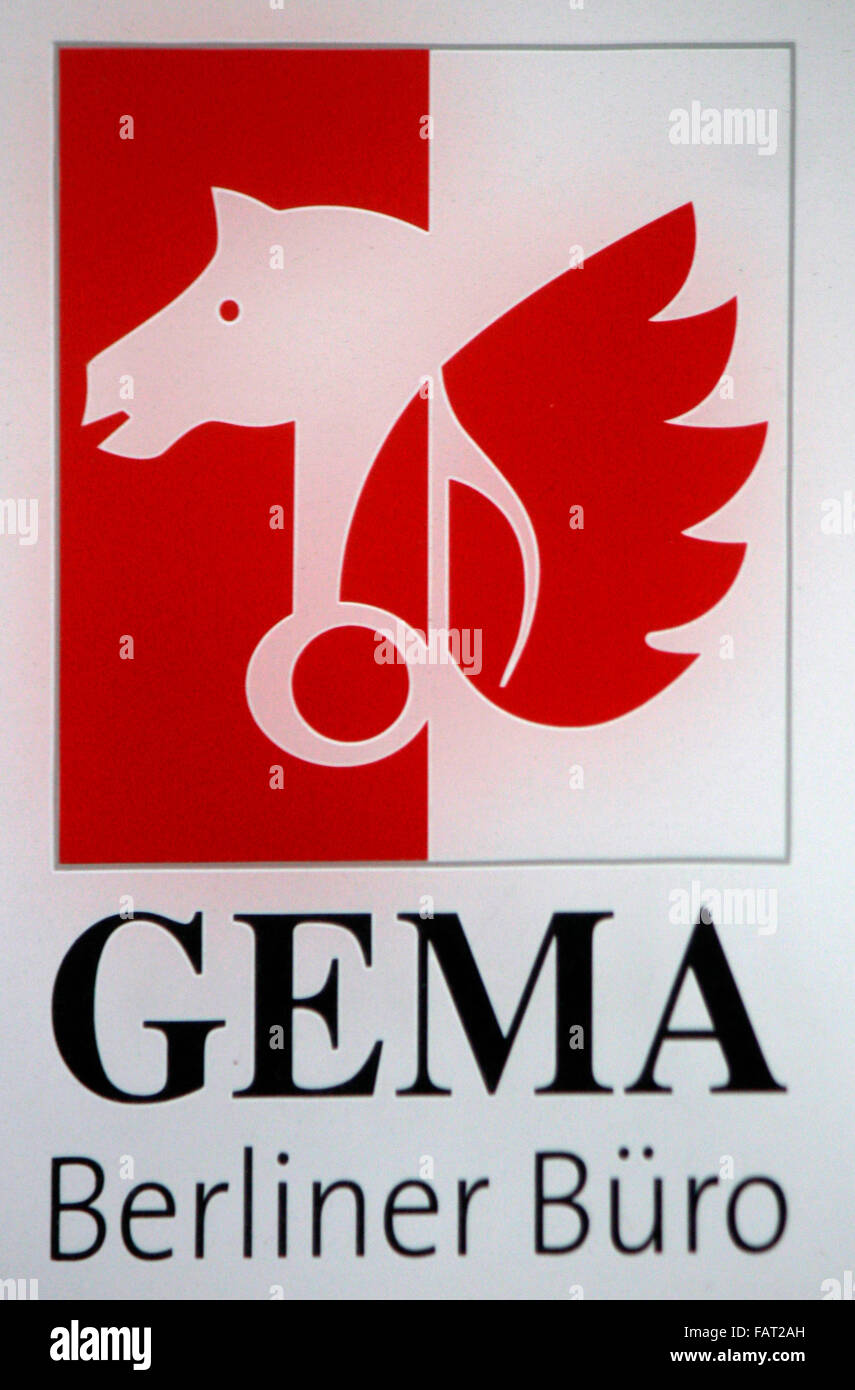 Markenname: "Gema", Berlin Stock Photo - Alamy
