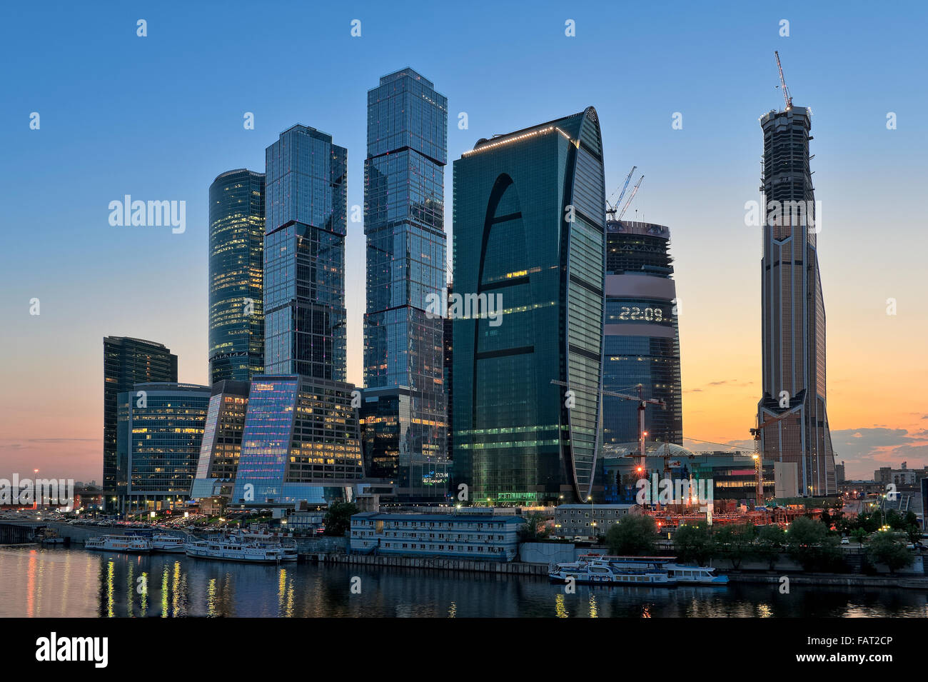 Moscow International Business Center Moscow City with residential ...