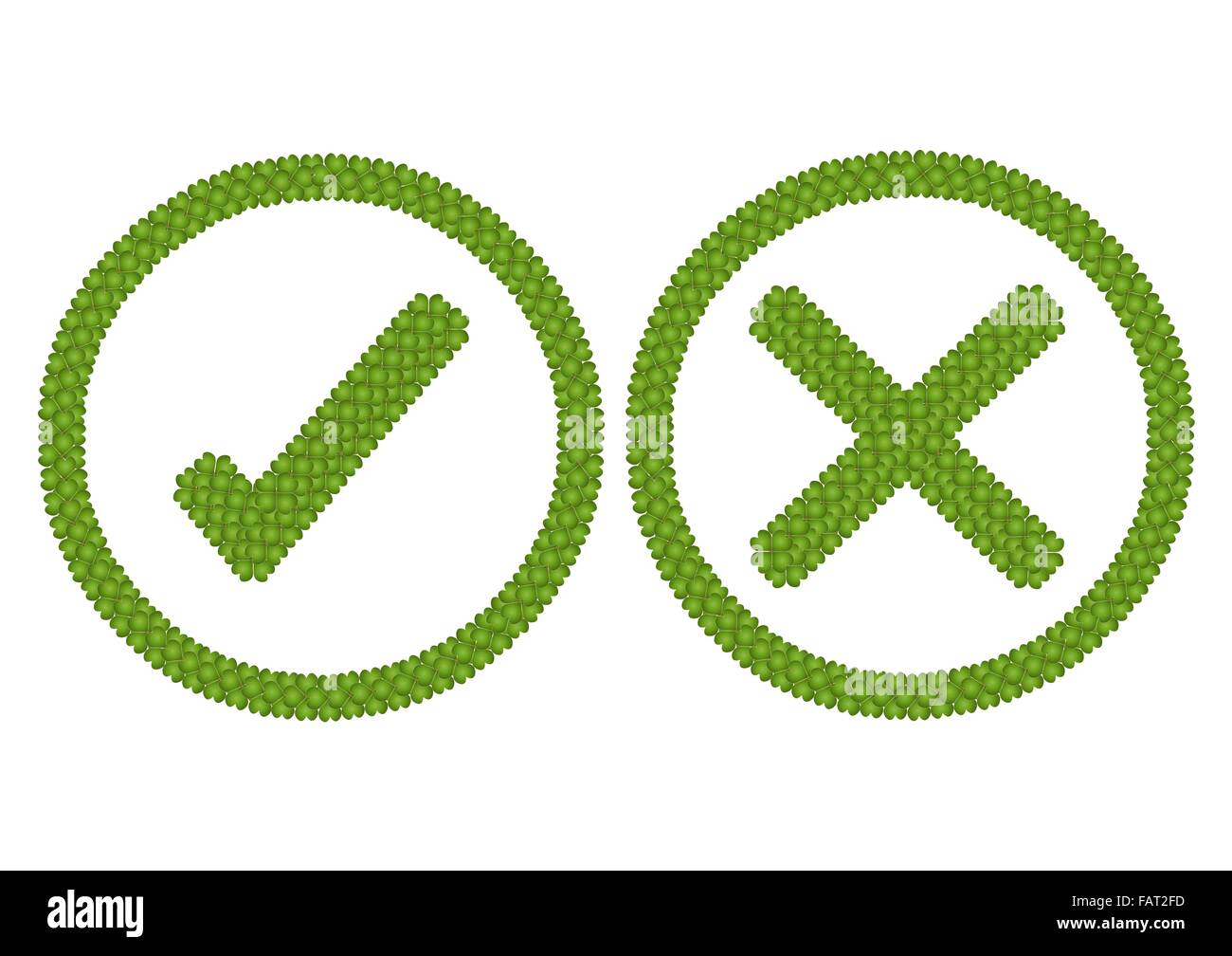 Ecology and Love Concept, Fresh Green Four Leaf Clover Forming Check ...