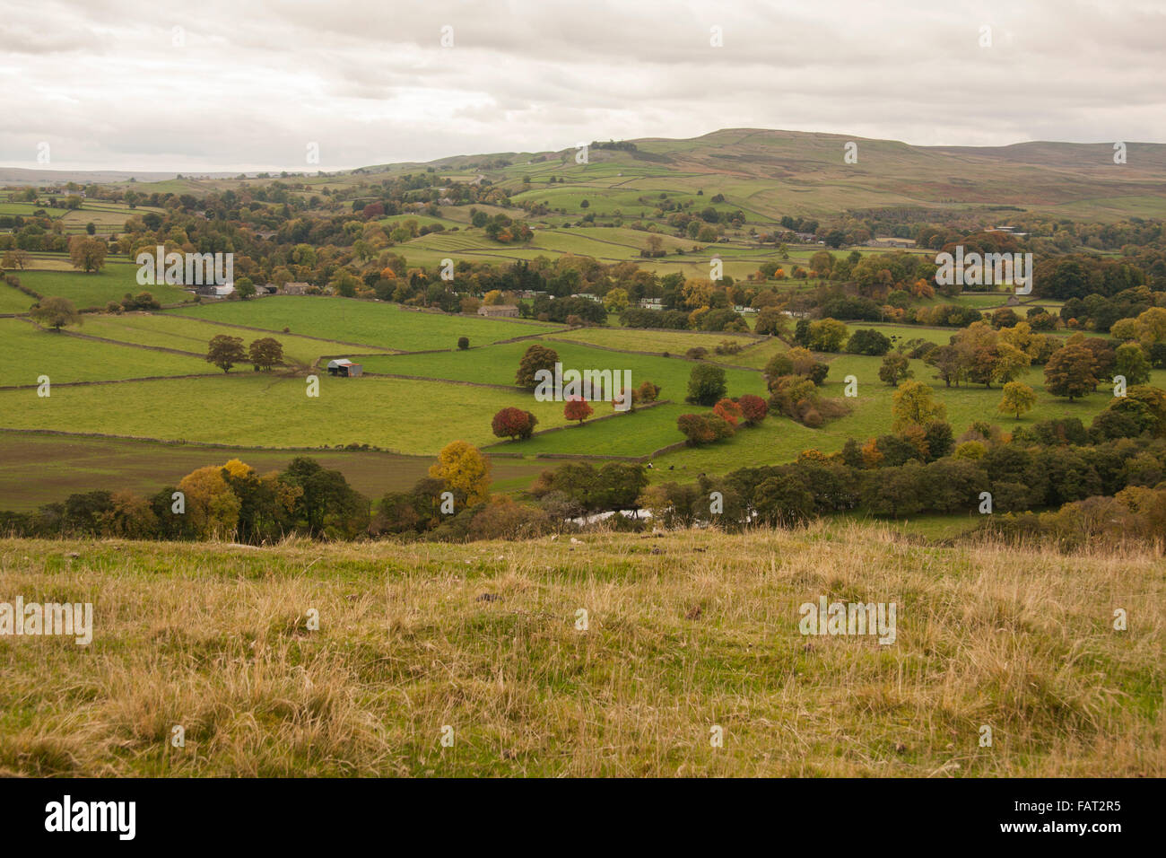 A scenic view of the river Tees near Middleton-in-Teesdale with the ...