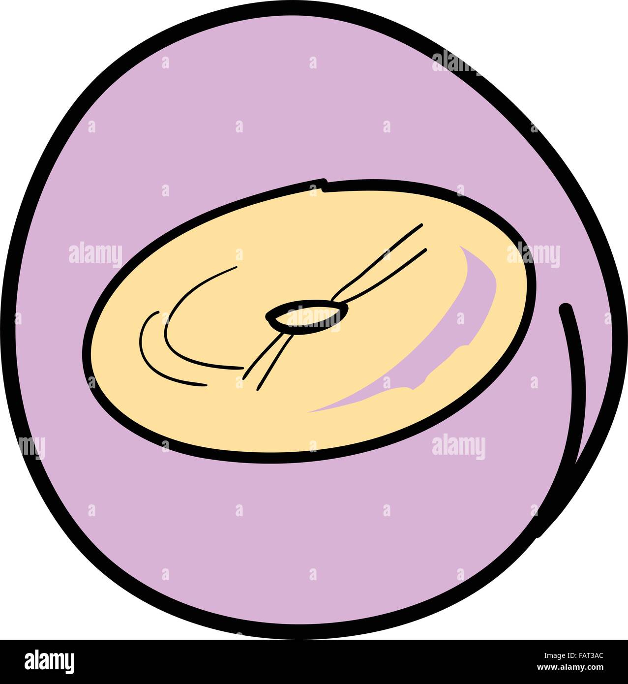 Musical Instruments , A Cartoon Illustration of Blank CD or DVD in ...