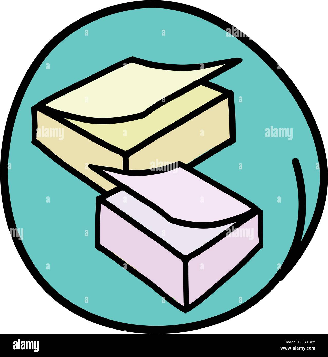 Cartoon notes pad Stock Vector Images - Alamy