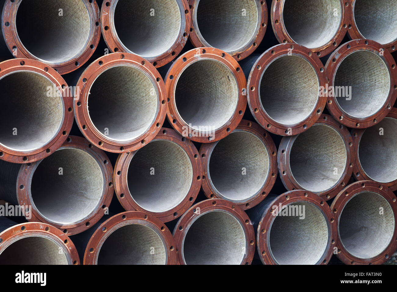 Stacked steel pipe industrial texture background from part of valves ...