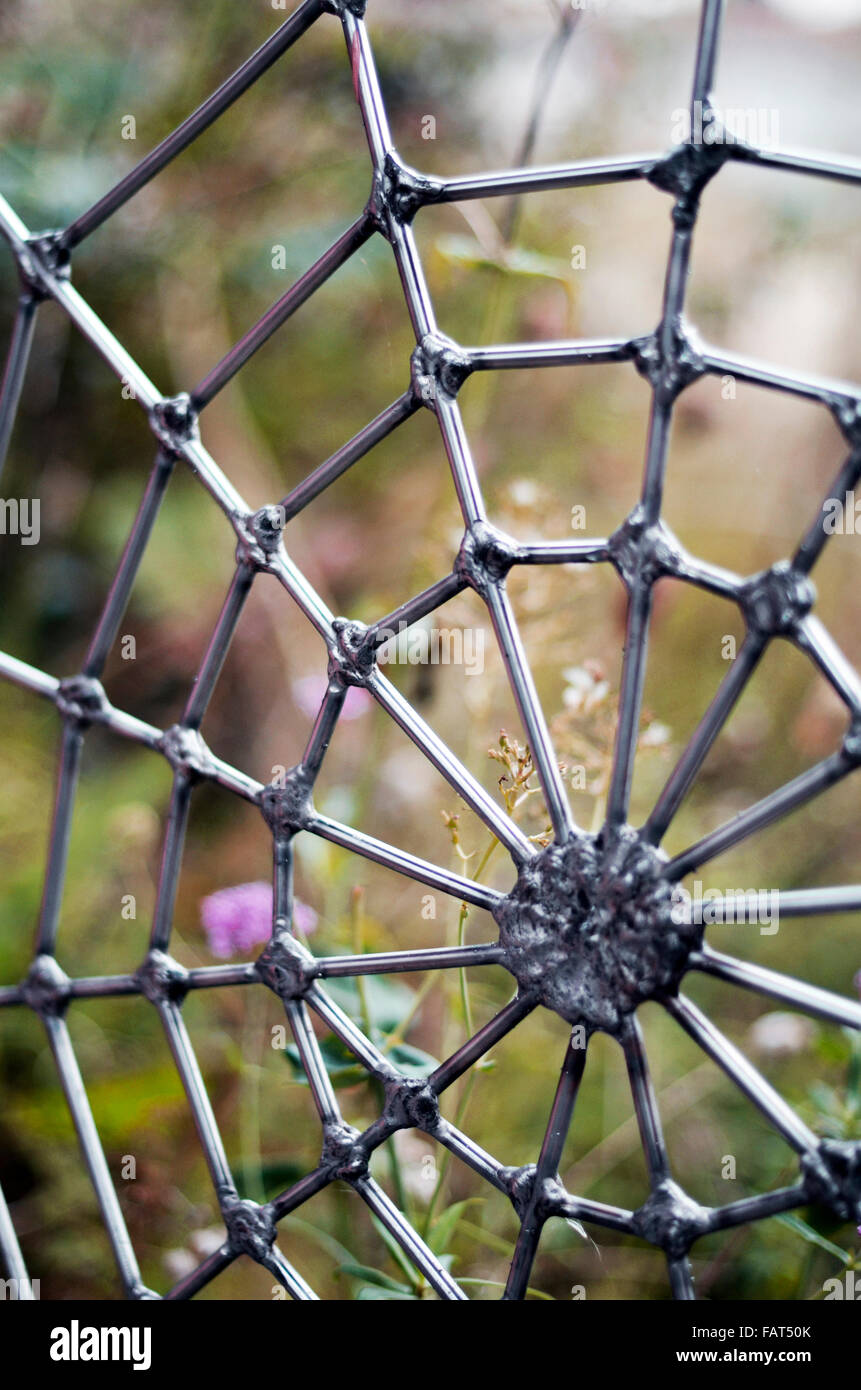 Metal Spider Web Art