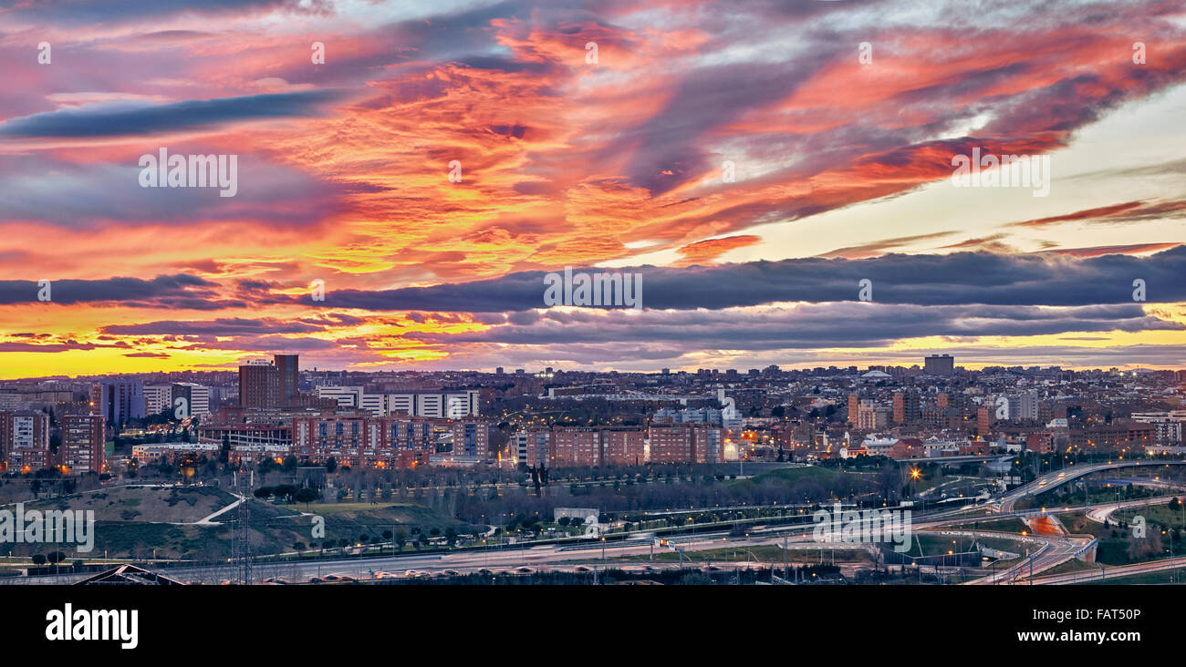 Aerial view of madrid hi-res stock photography and images - Alamy