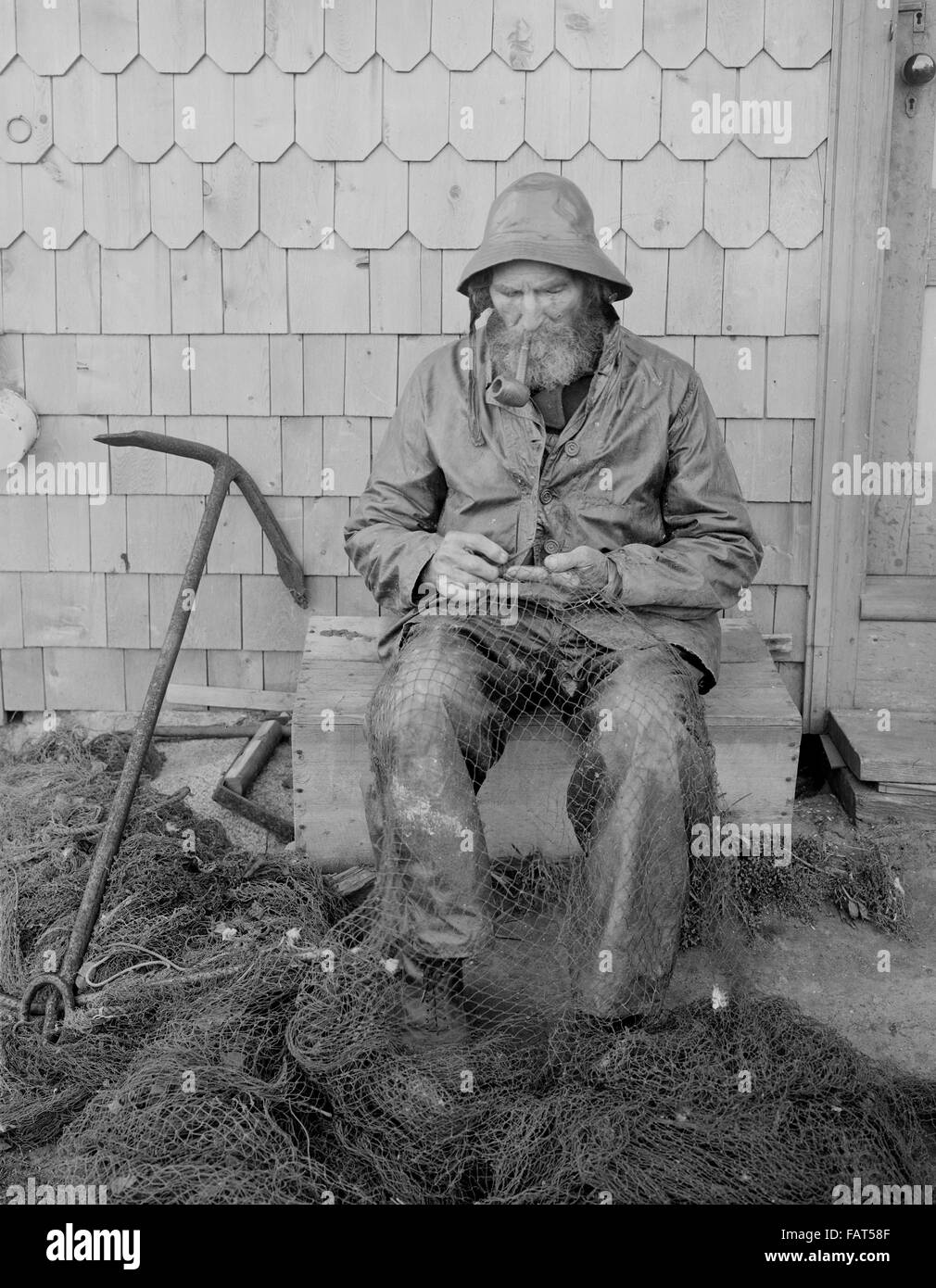 Pipe smoking fisherman hi-res stock photography and images - Alamy