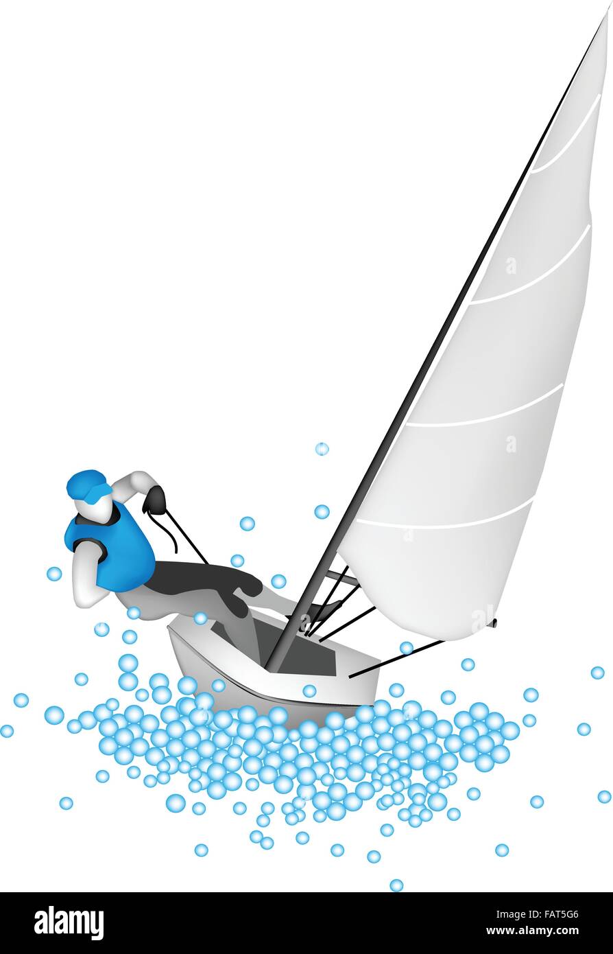 Competitive sailing Stock Vector Images - Alamy