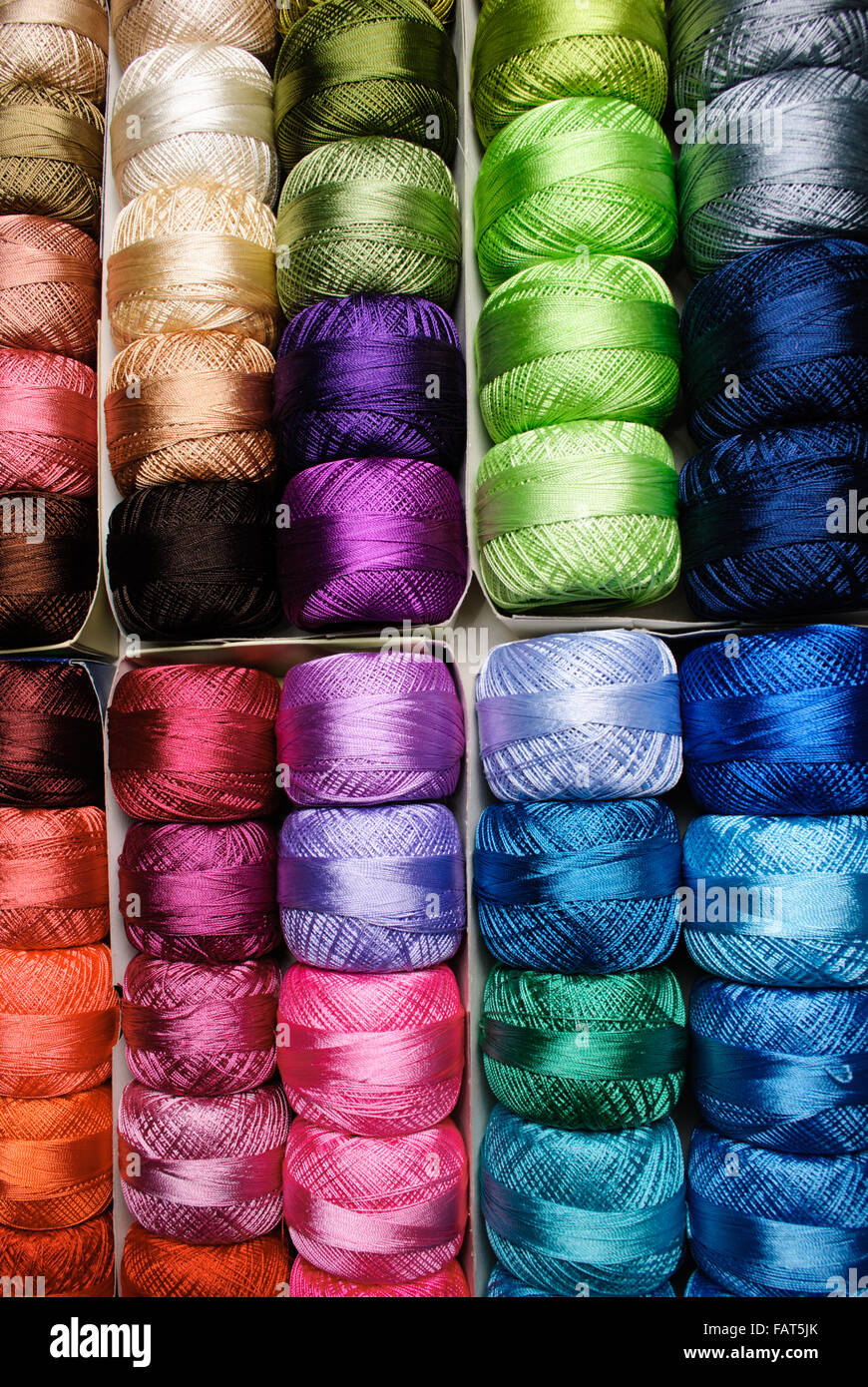 The color threads Stock Photo - Alamy