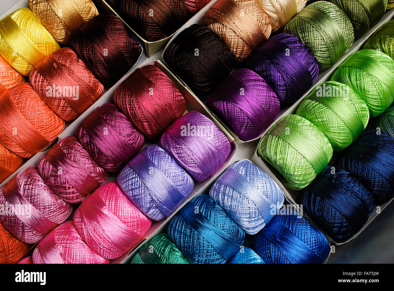 The color threads Stock Photo - Alamy