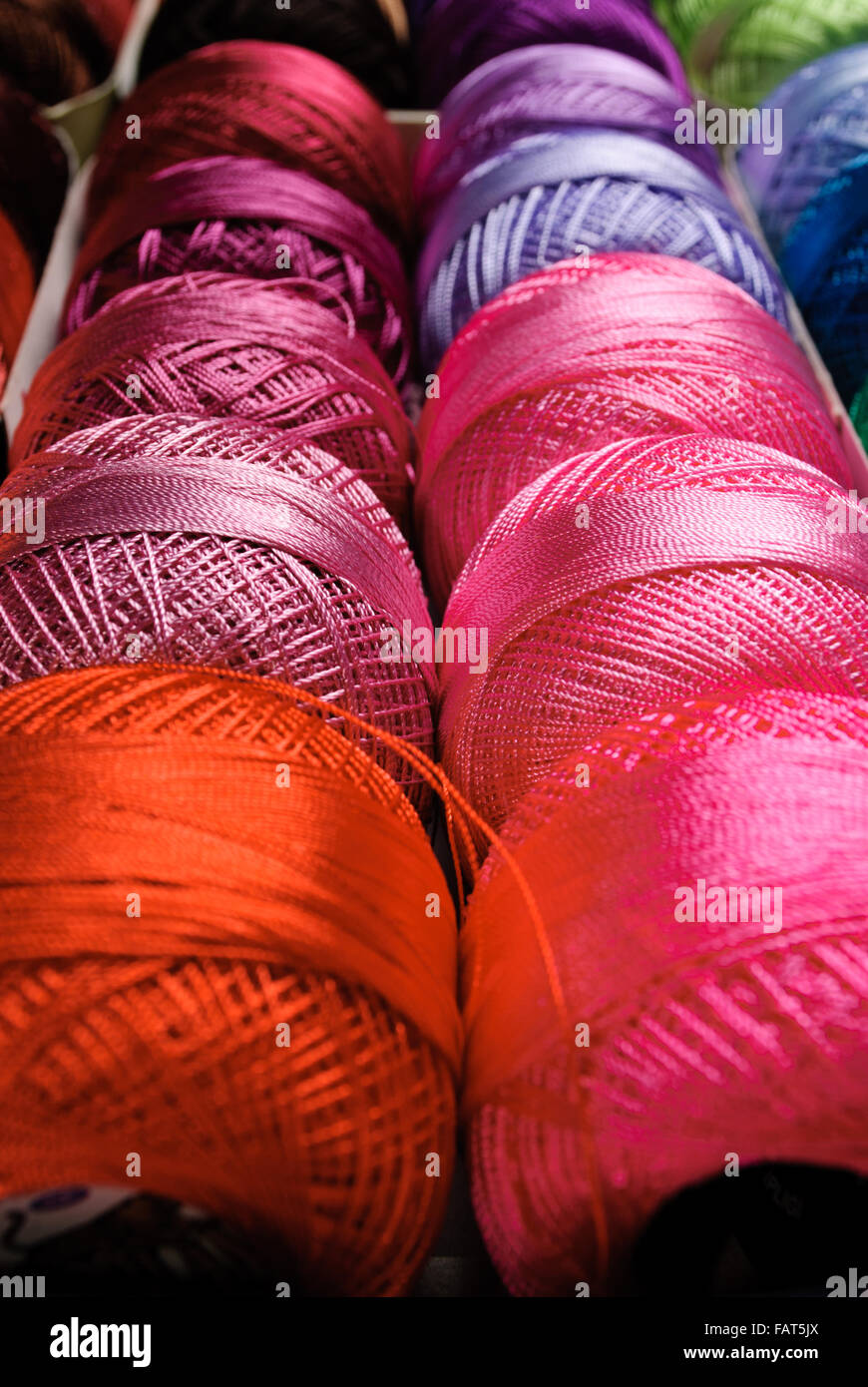 The color threads Stock Photo - Alamy