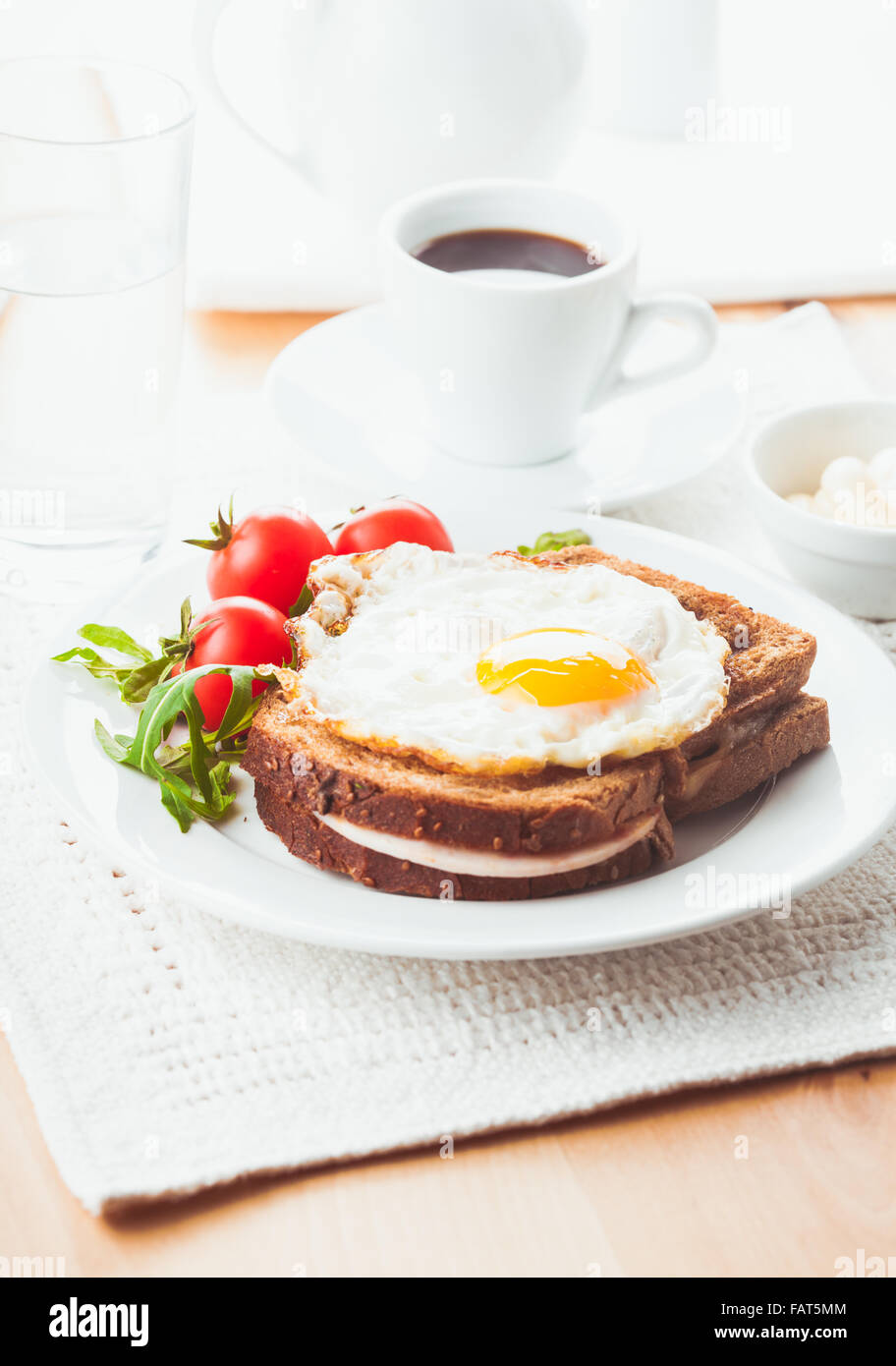 Croque food french coffee hi-res stock photography and images - Alamy