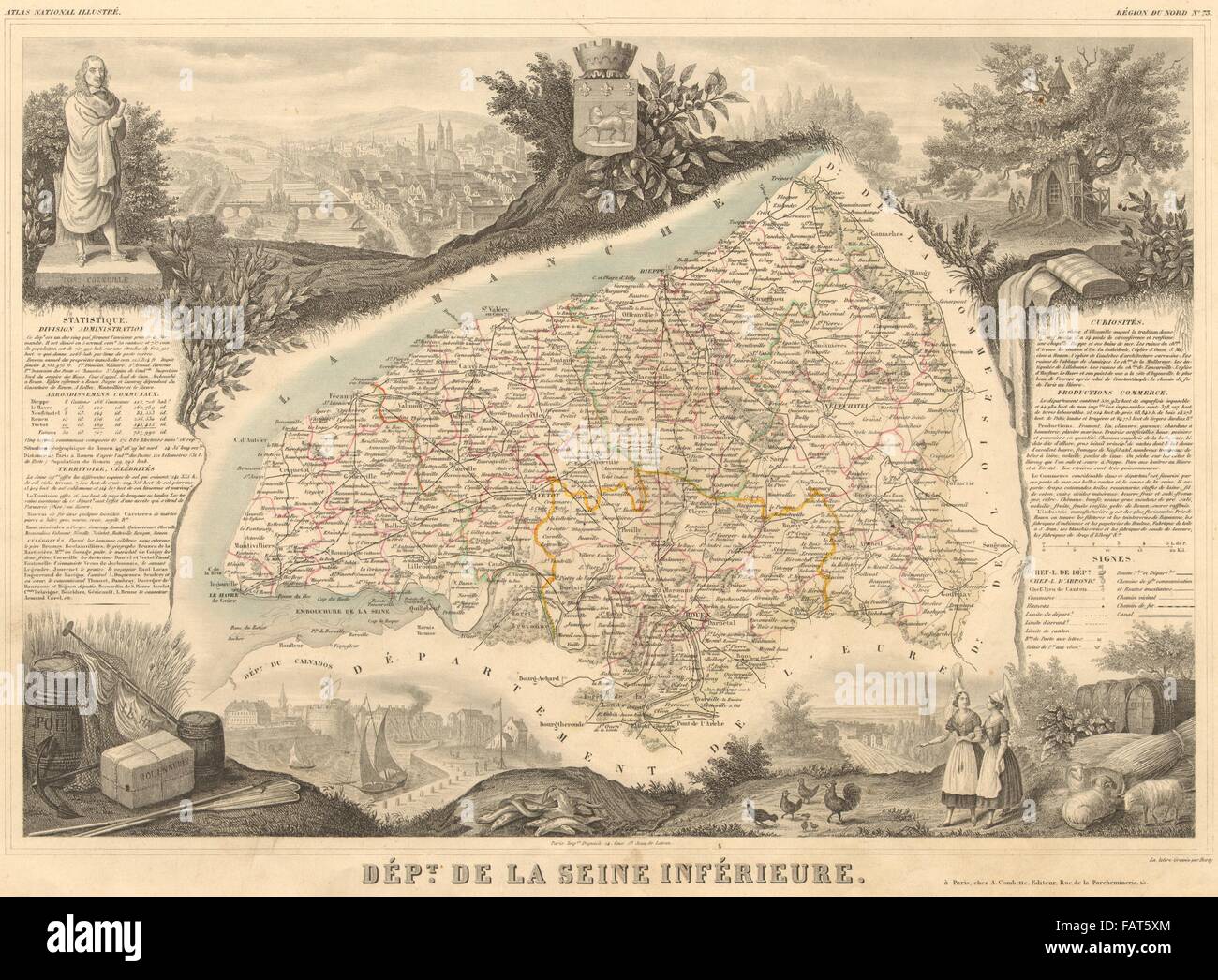 Seine maritime map hi-res stock photography and images - Alamy