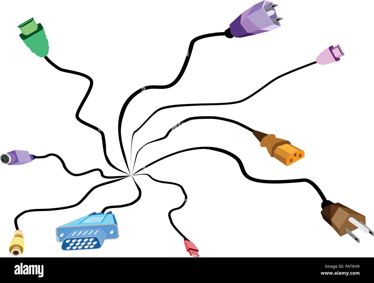 Electrical wire connectors Stock Vector Images - Alamy