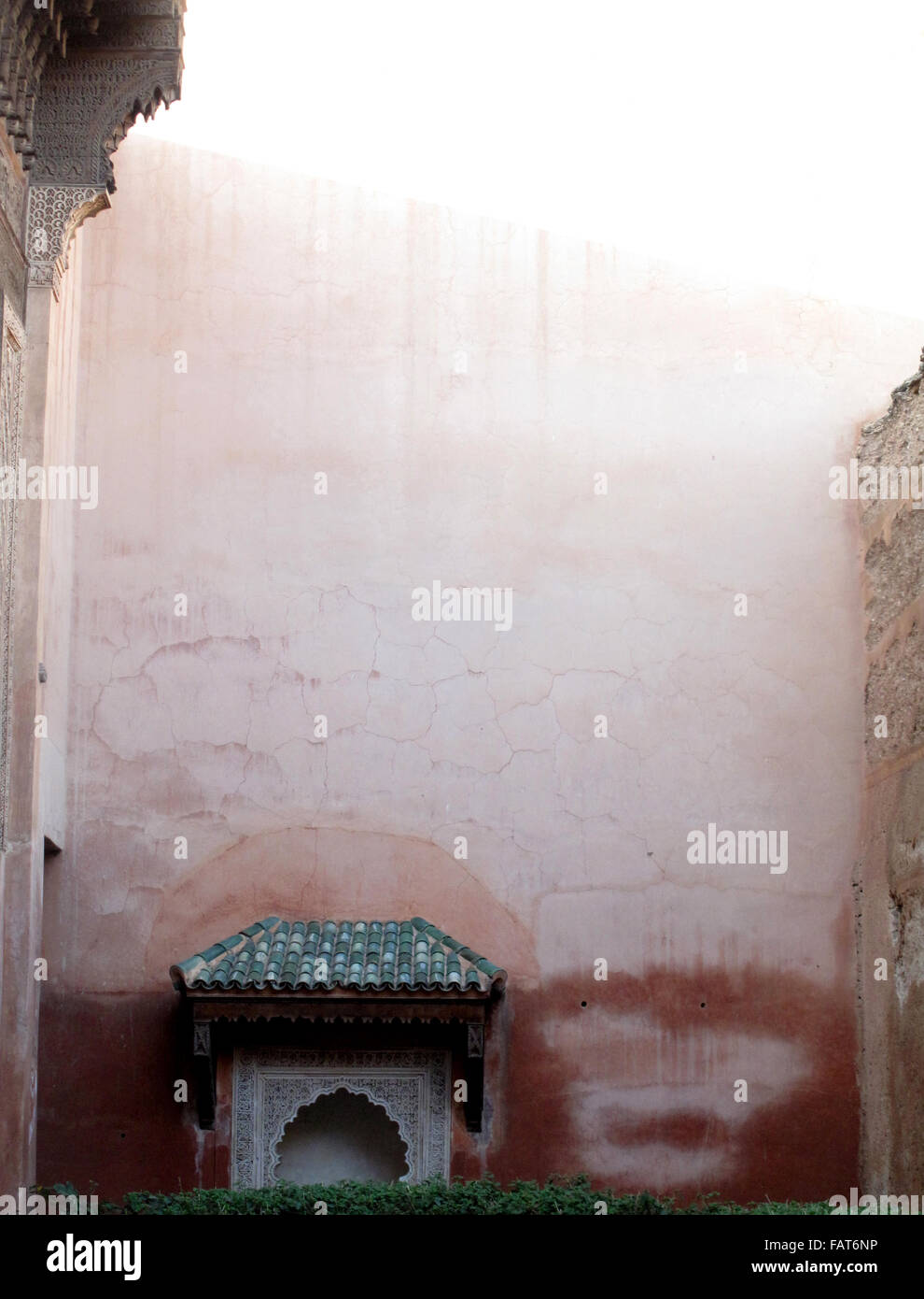 A Sandstone building with a small window Stock Photo - Alamy