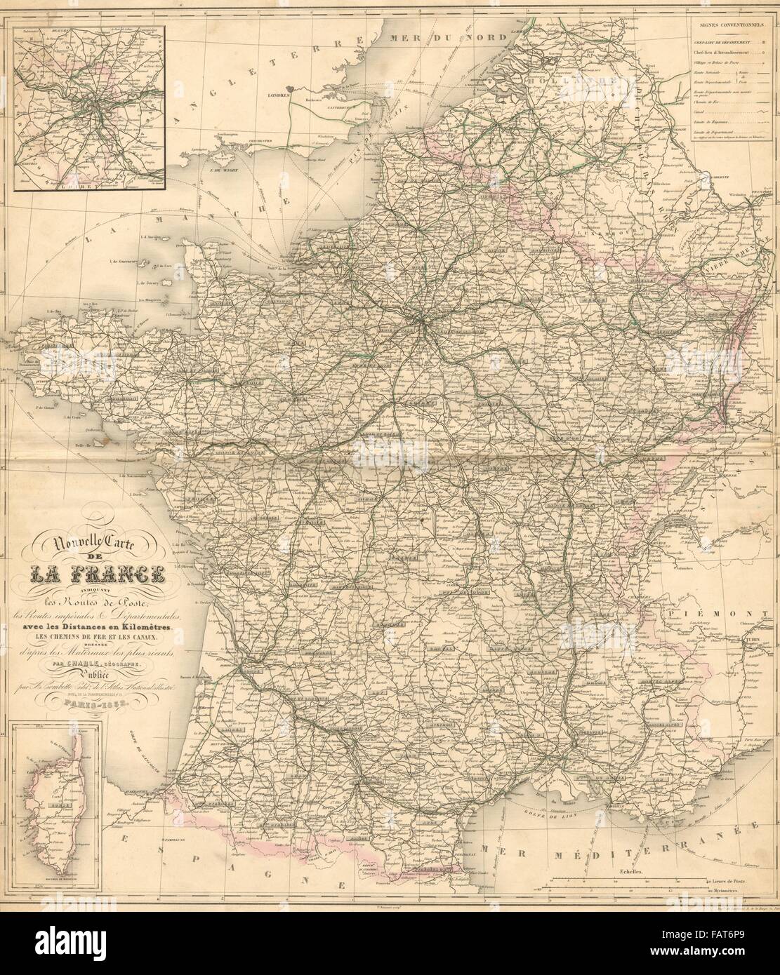 Carte france departements hi-res stock photography and images - Alamy