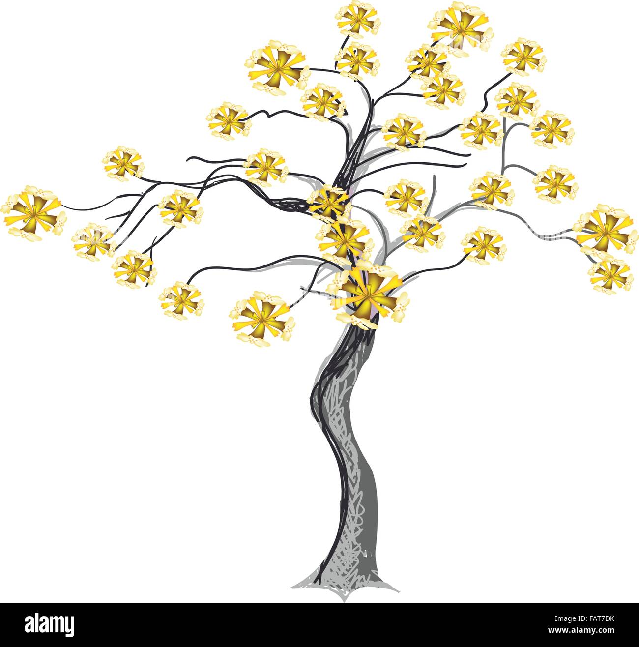 An Abstract Illustration of Landscaping Tree Symbols or Isometric Tree ...