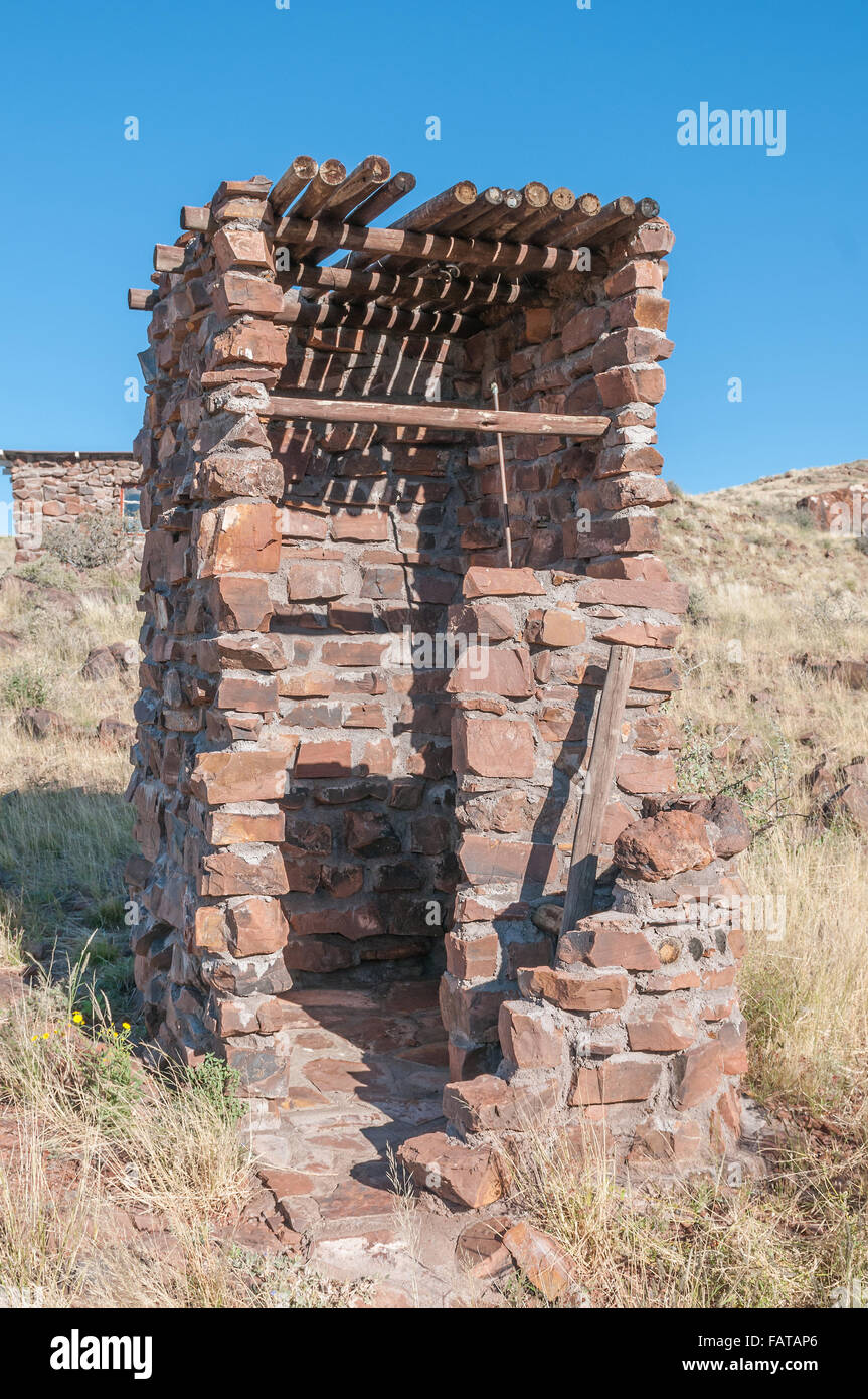 Shower at the campsite on the rim of the extinct Brukkaros volcano near ...