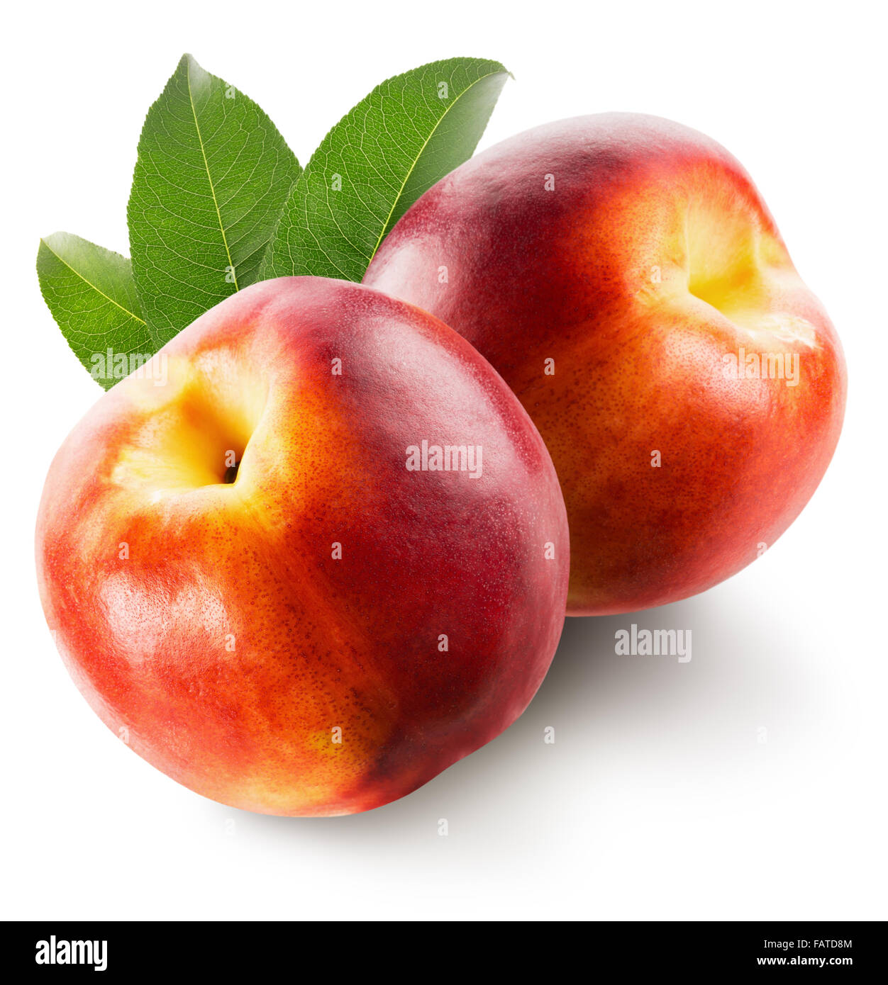 tasty nectarines isolated on the white background Stock Photo - Alamy