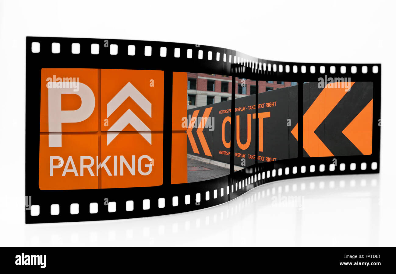 Exit sign building Cut Out Stock Images & Pictures - Alamy