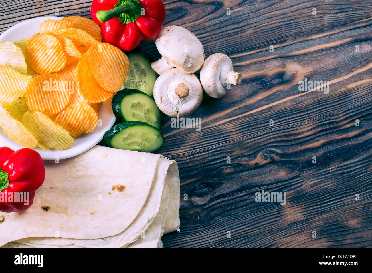 Rustic chips hi-res stock photography and images - Alamy