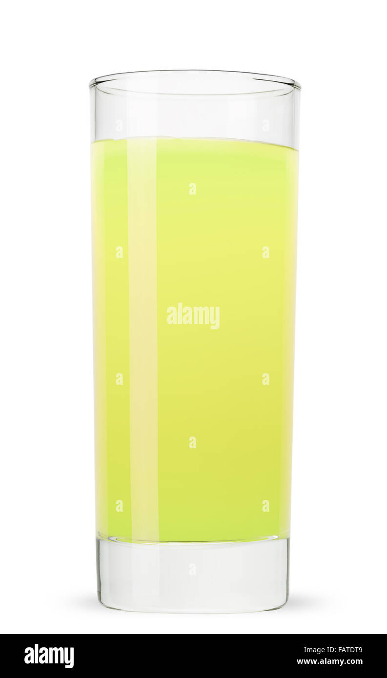 glass of lime juice isolated on white background Stock Photo - Alamy