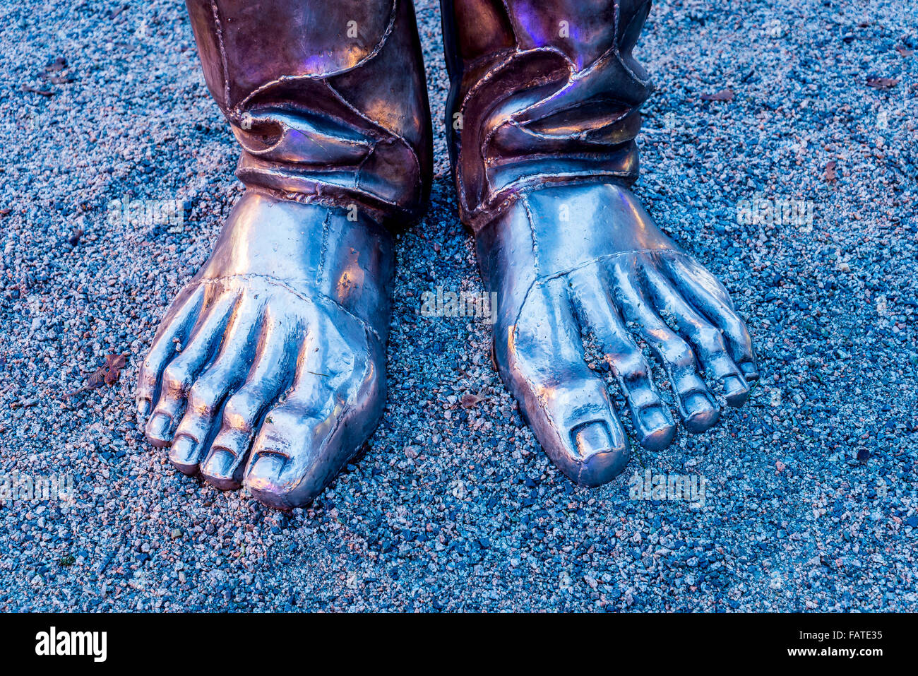 Feet sculpture art installation hi-res stock photography and images - Alamy