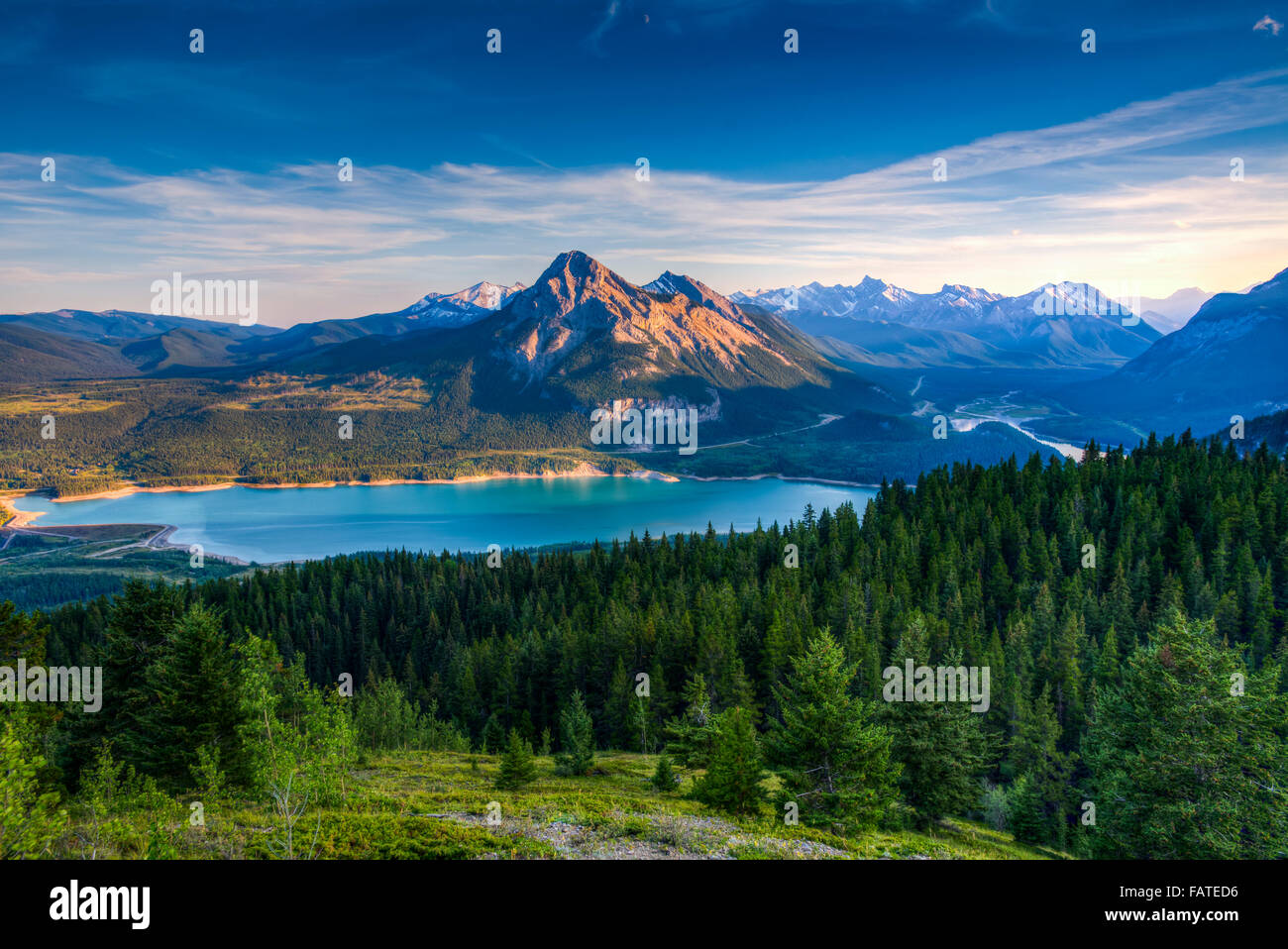 Barrier Lake in the beautiful Kananaskis Valley, Alberta Canada in ...