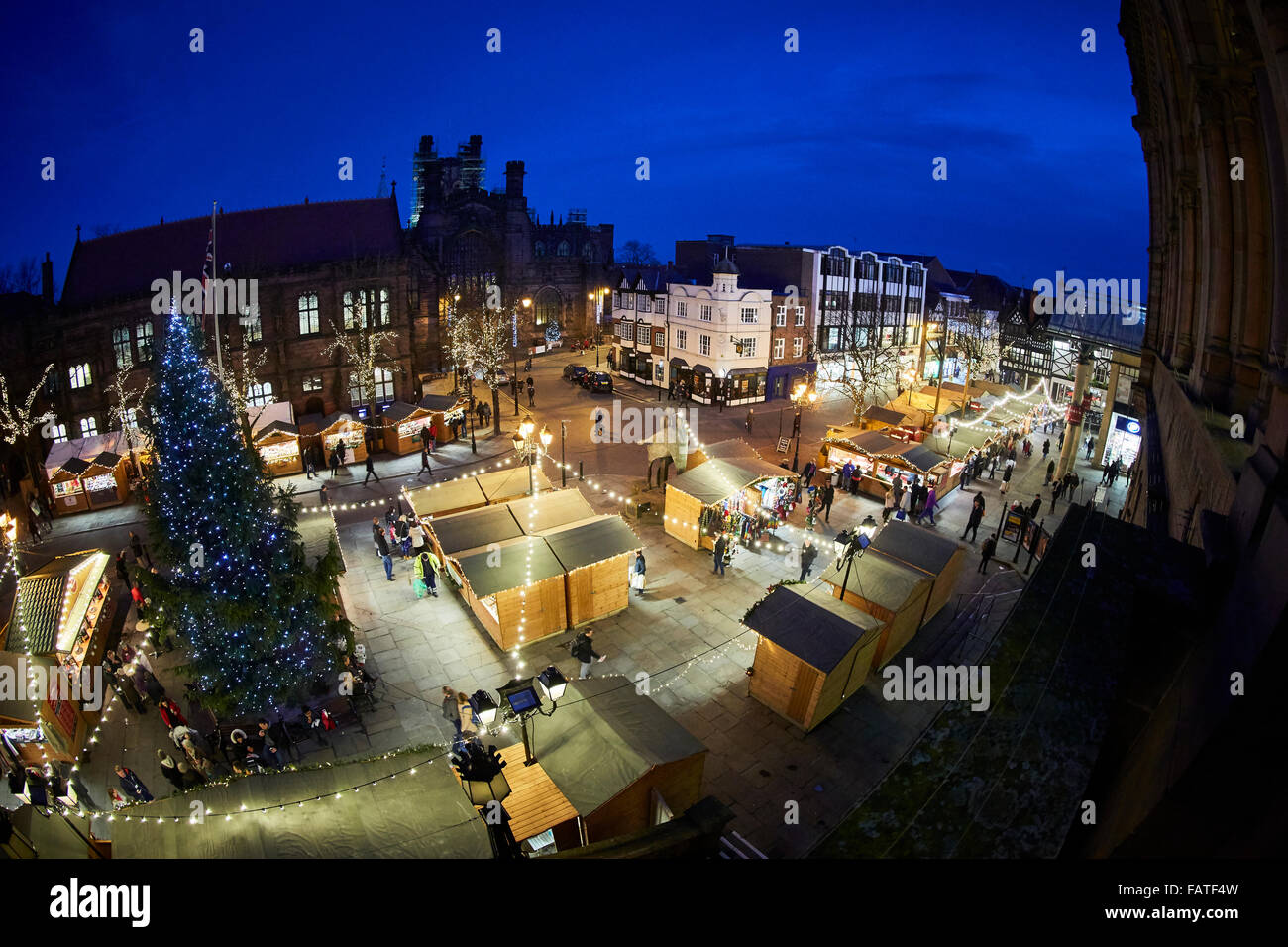 Chester city centre German style Christmas Markets 2015 Market bazaar ...