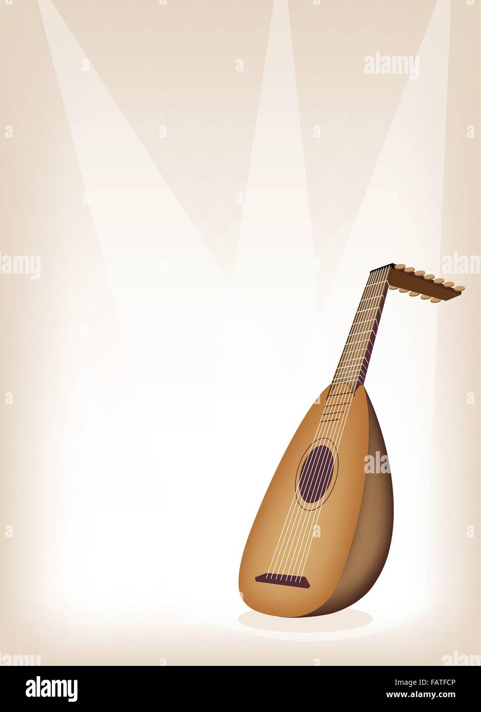 Music Instrument, An Illustration of A Beautiful Antique Bluegrass ...