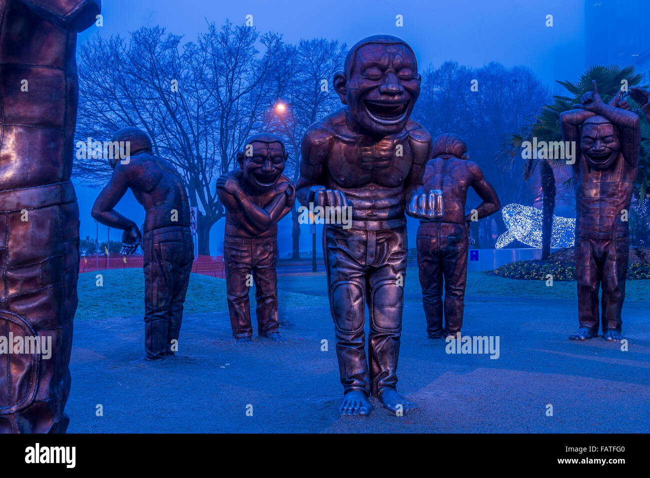 "Amazing Laughter" sculpture installation. Morton Park, Vancouver, BC ...