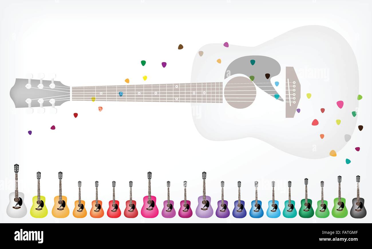 Music Instrument, Illustration Collection Background of Colorful ...