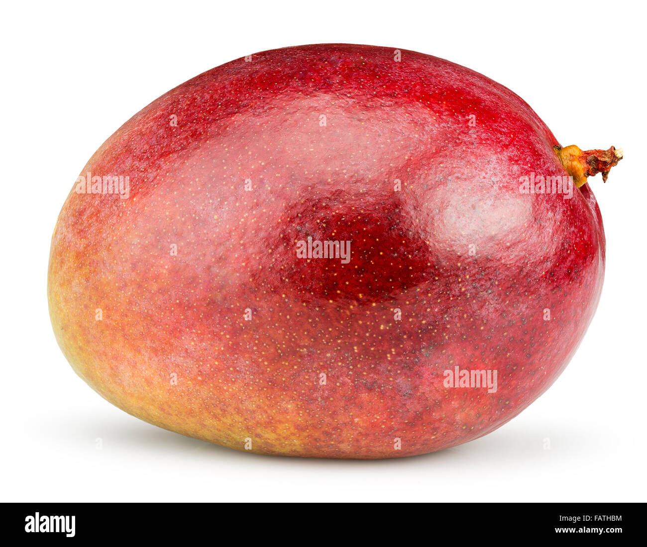 Red mango on white Cut Out Stock Images & Pictures - Alamy