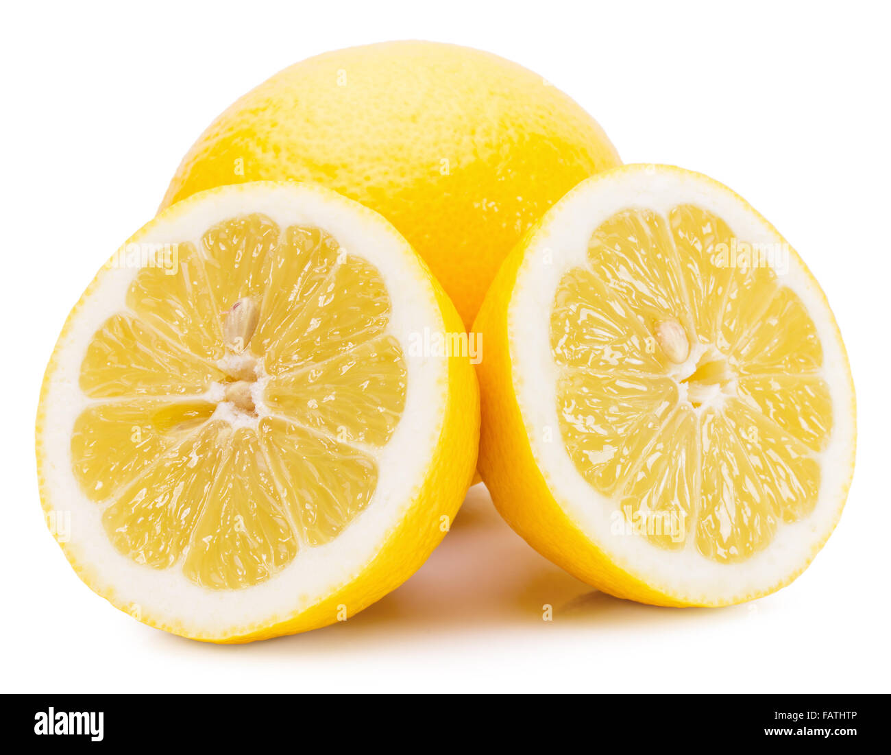 juicy lemons isolated on the white background Stock Photo - Alamy