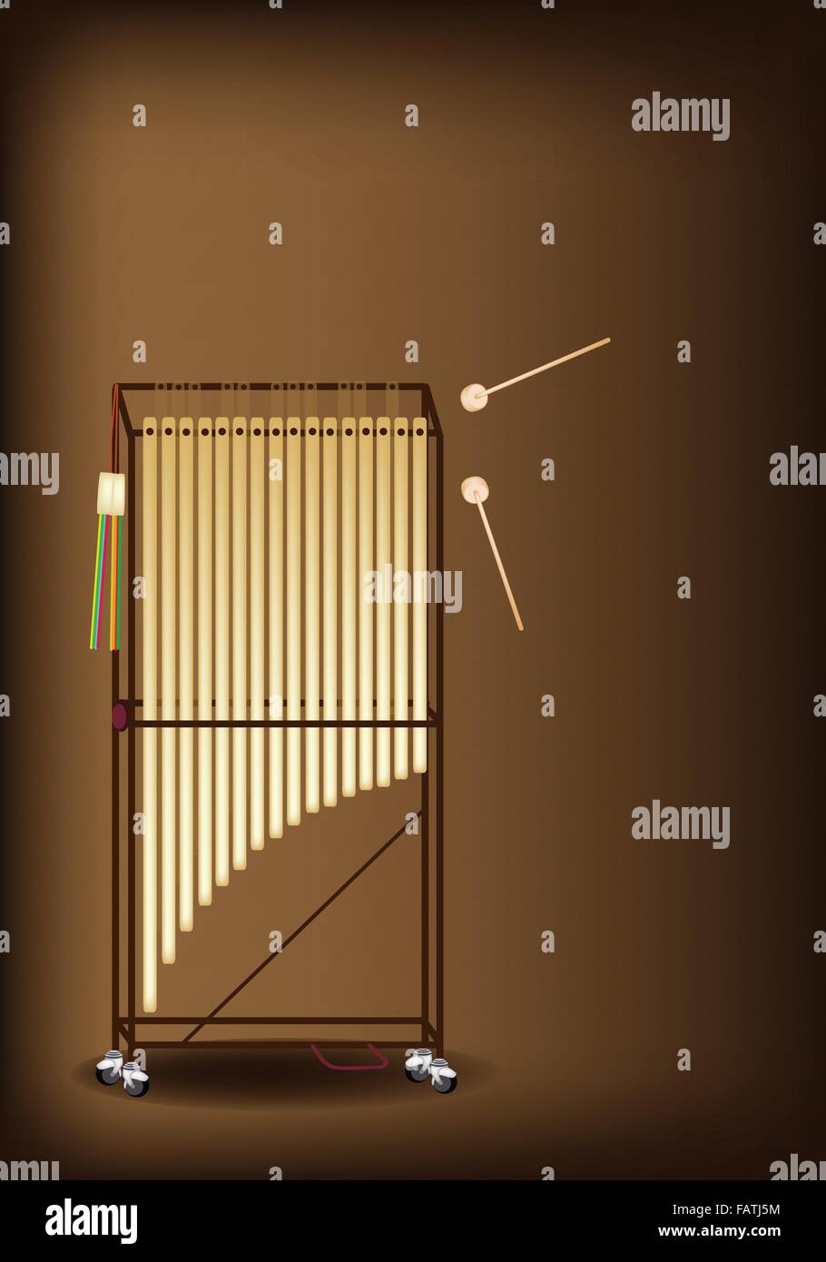 Tubular bells instrument hi-res stock photography and images - Alamy